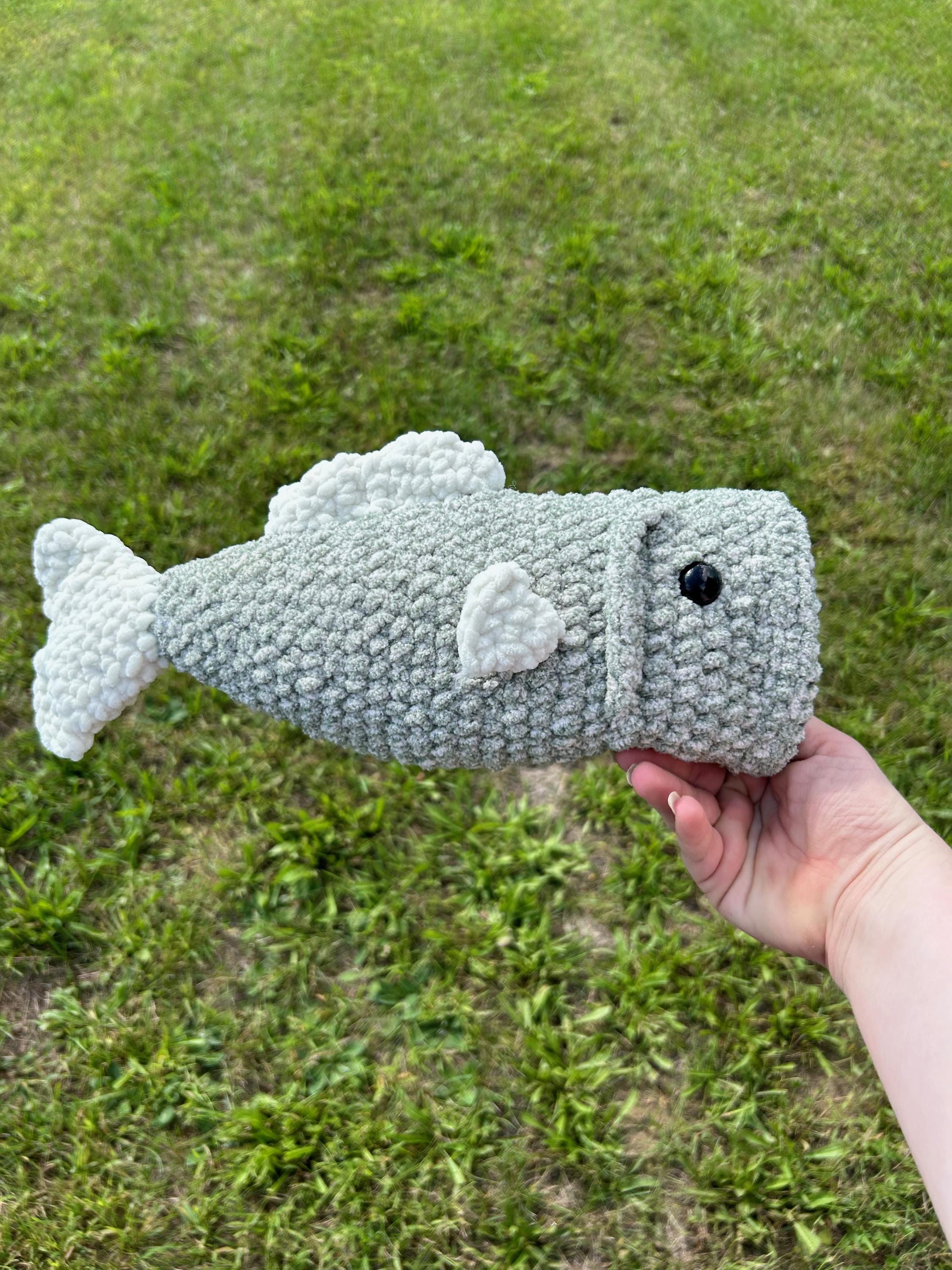 Crochet Bass Plushie - Amigurumi, Fish, Ocean, Fishing, Gift - Etsy