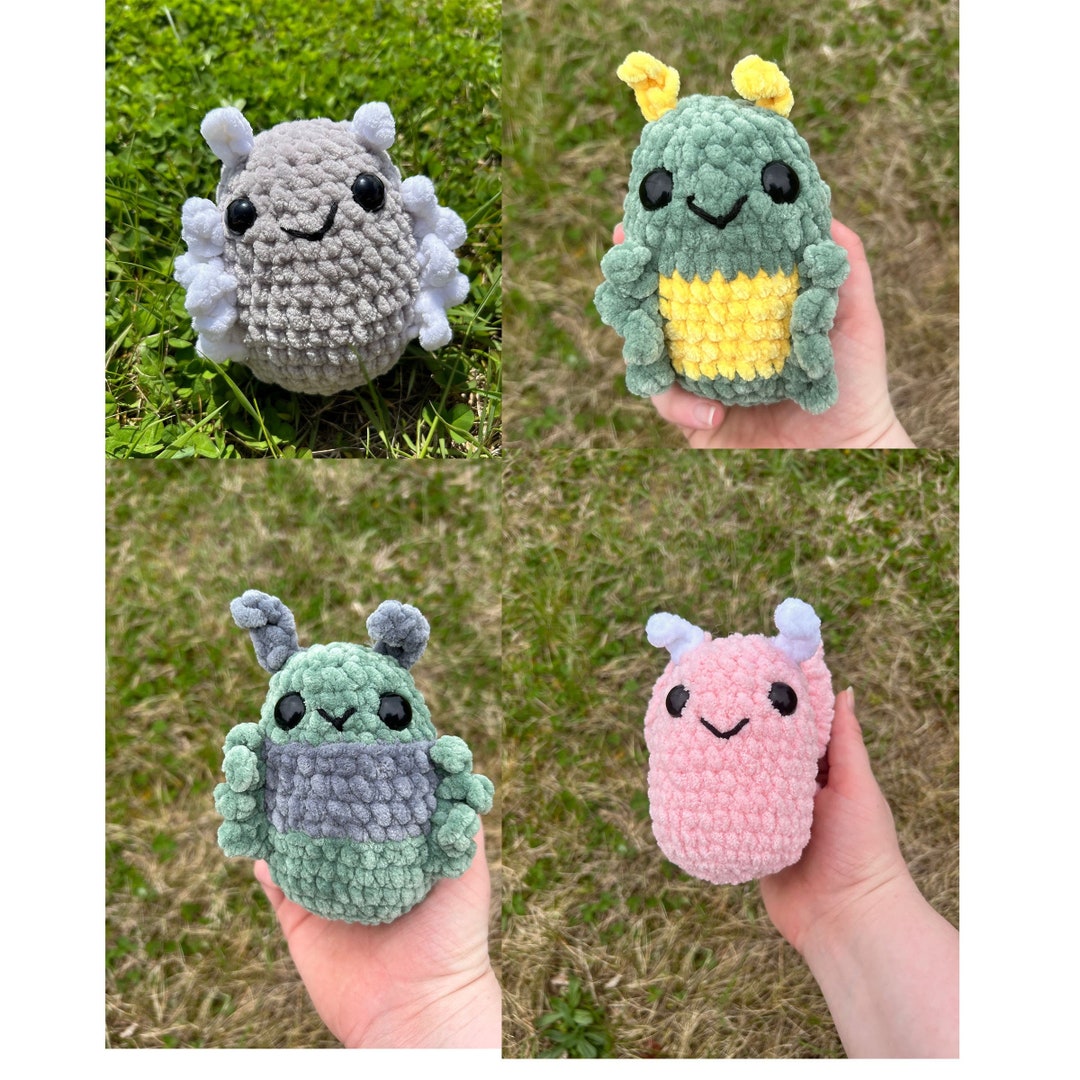 Crochet Insects - Amigurumi, Caterpillar, Butterfly, Rolypoly, Gift Toy ...