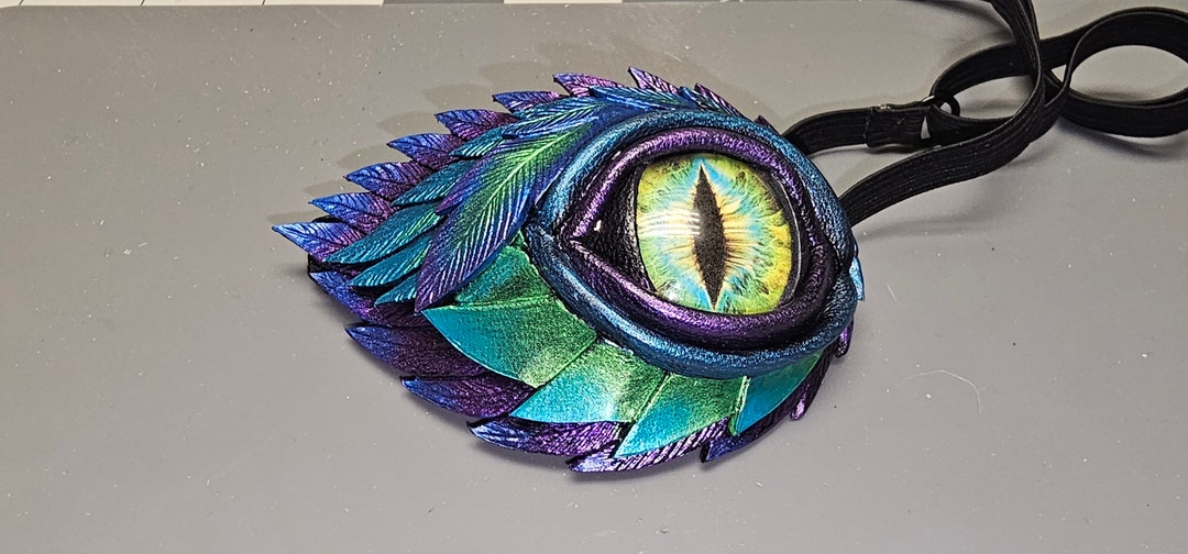 Eye Patch, Dragon, LARP, Cosplay, Steampunk, Halloween, Costume ...