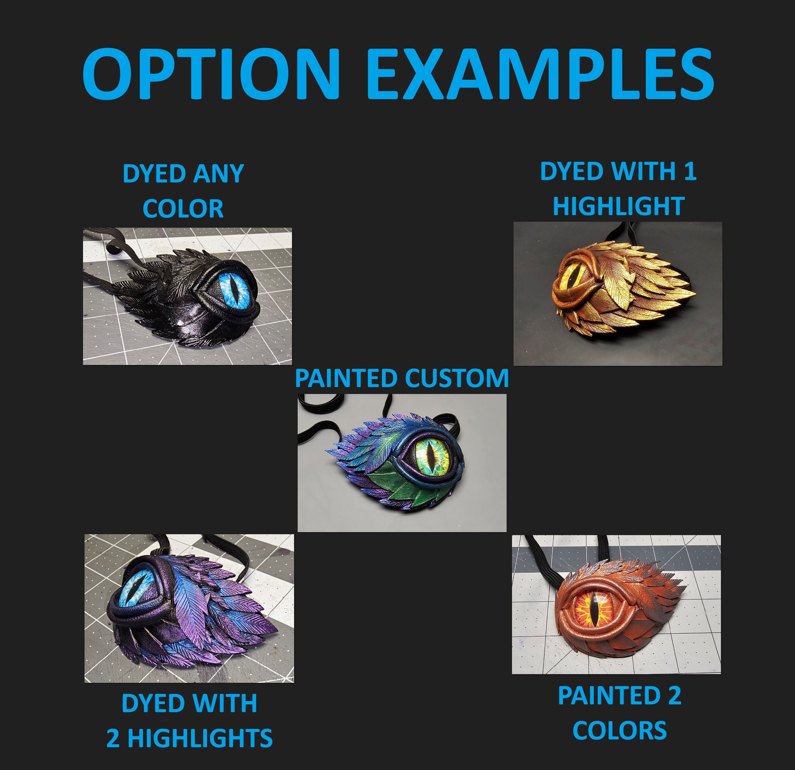 Eye Patch, Dragon Eye Patch, Dragon, LARP, Cosplay, Steampunk Eye Patch ...