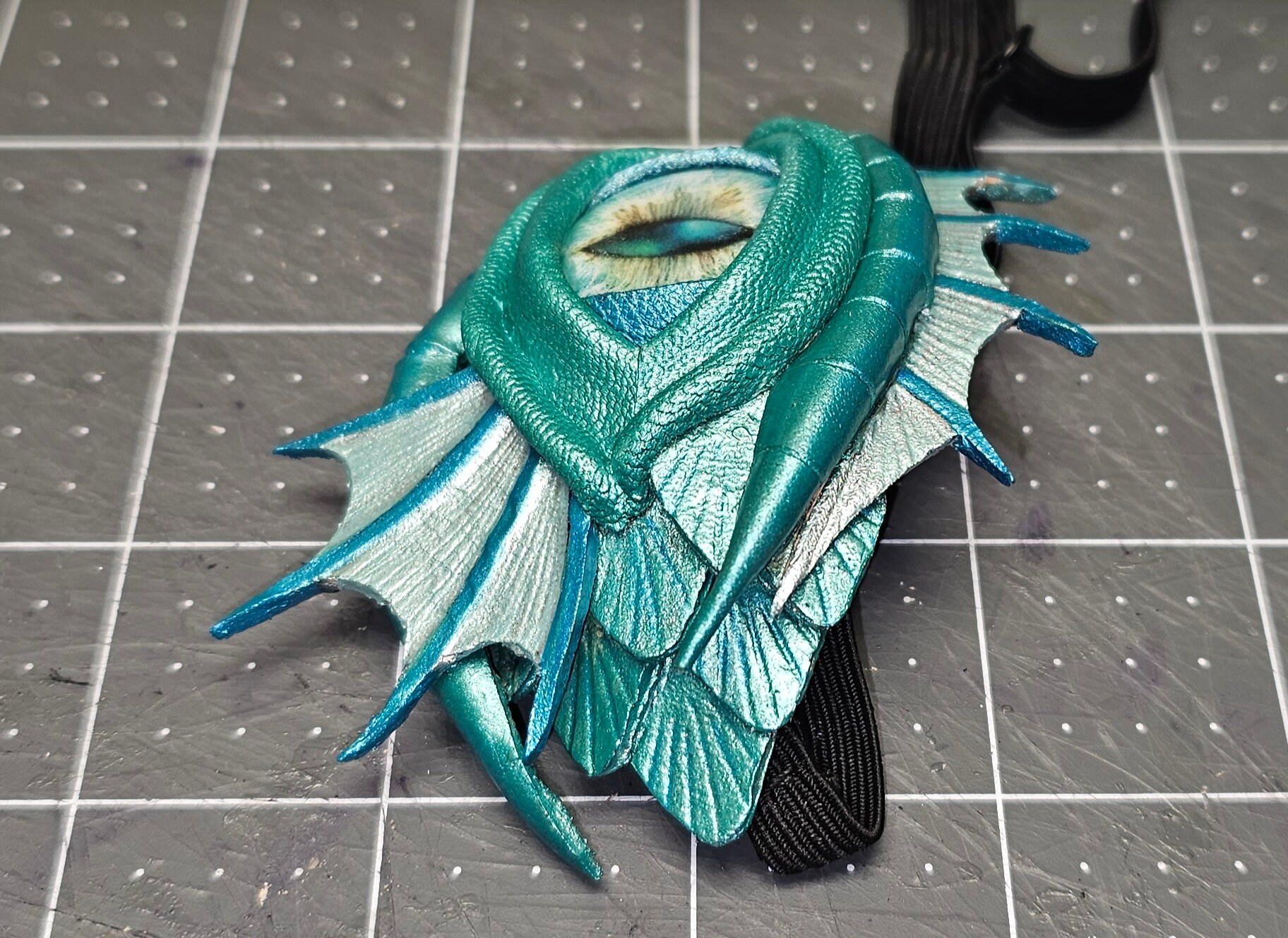 Eye Patch, Dragon Eye Patch, Dragon, LARP, Cosplay, Steampunk Eye Patch ...