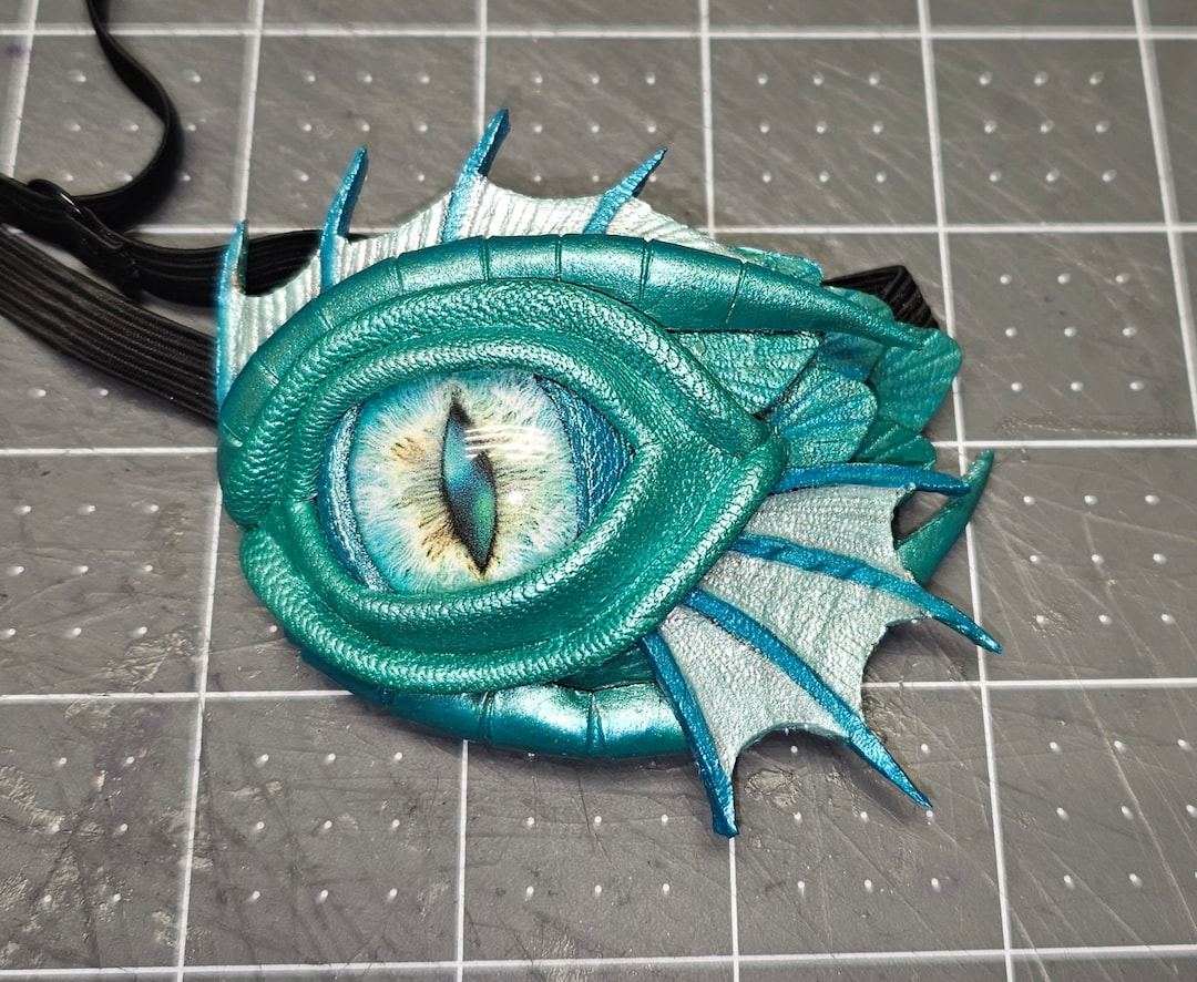 Eye Patch, Dragon Eye Patch, Dragon, LARP, Cosplay, Steampunk Eye Patch ...