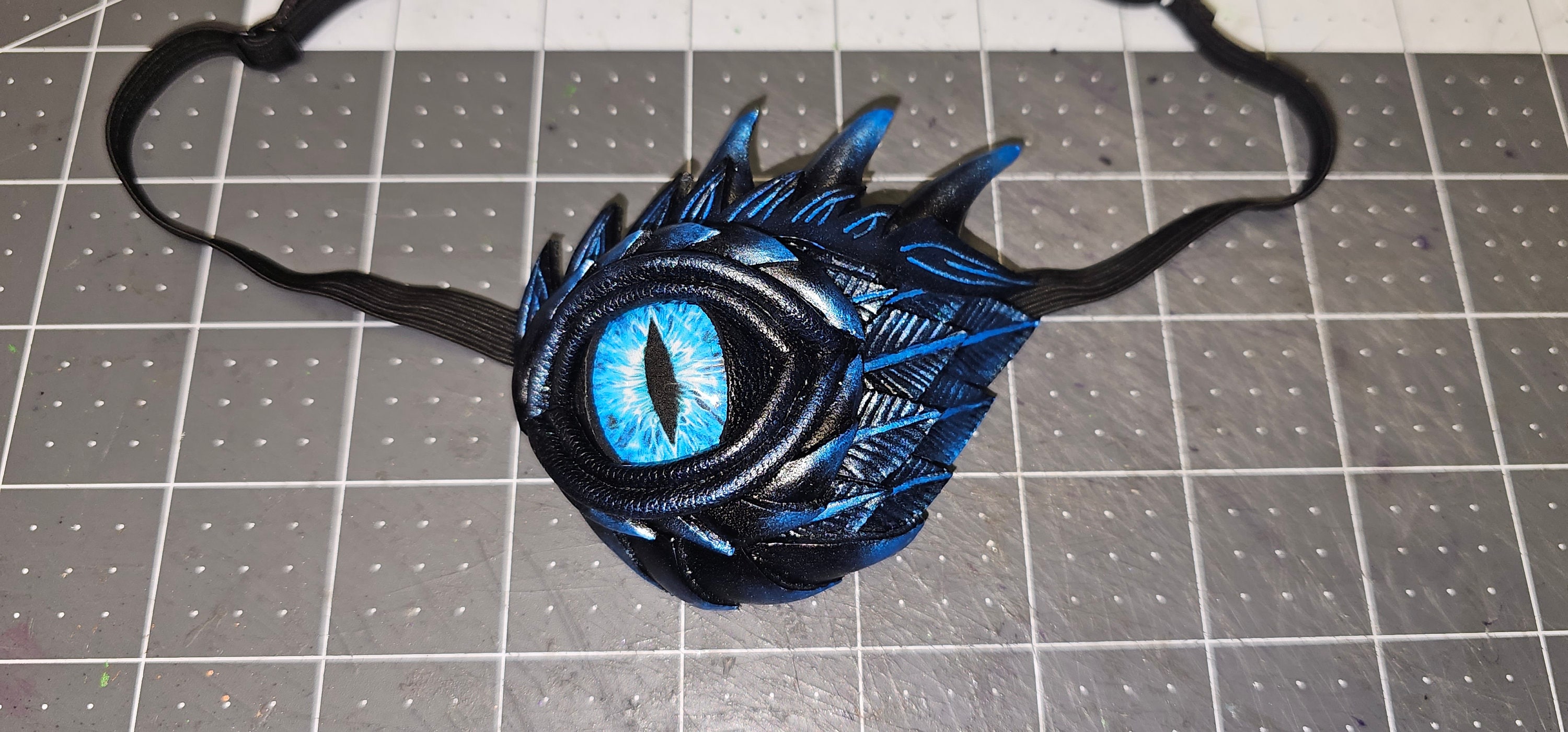 Eye Patch, Dragon Eye Patch, Dragon, LARP, Cosplay, Steampunk Eye Patch ...