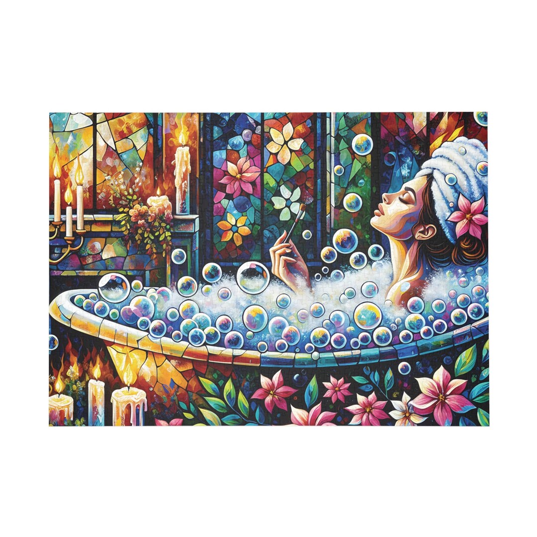 Puzzle 96, 252, 500, 1000-piece Bubble Bath Puzzle Bubbly Bath Product ...