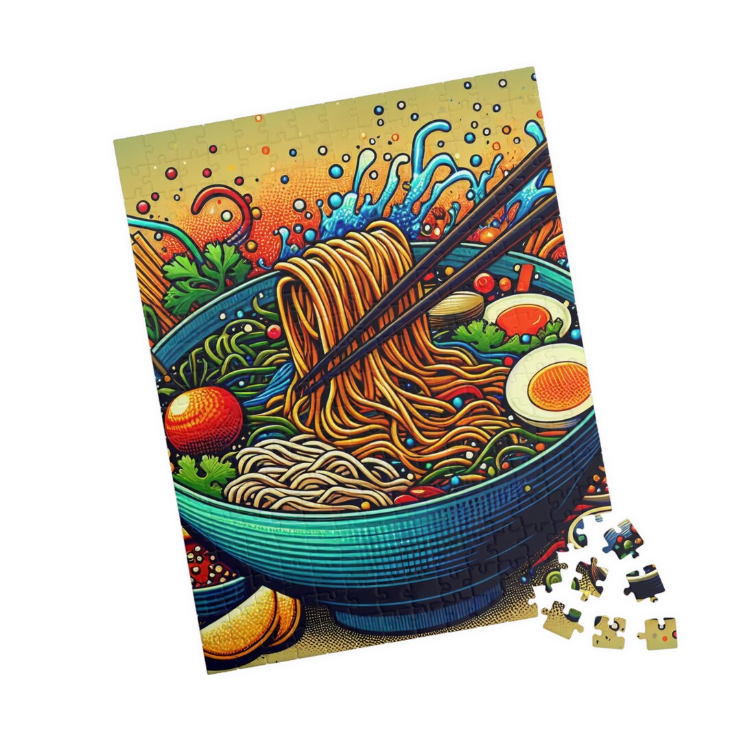 Puzzle 110, 252, 520, 1014-piece Hyper Ramen Noodle Puzzle Asian Jigsaw ...