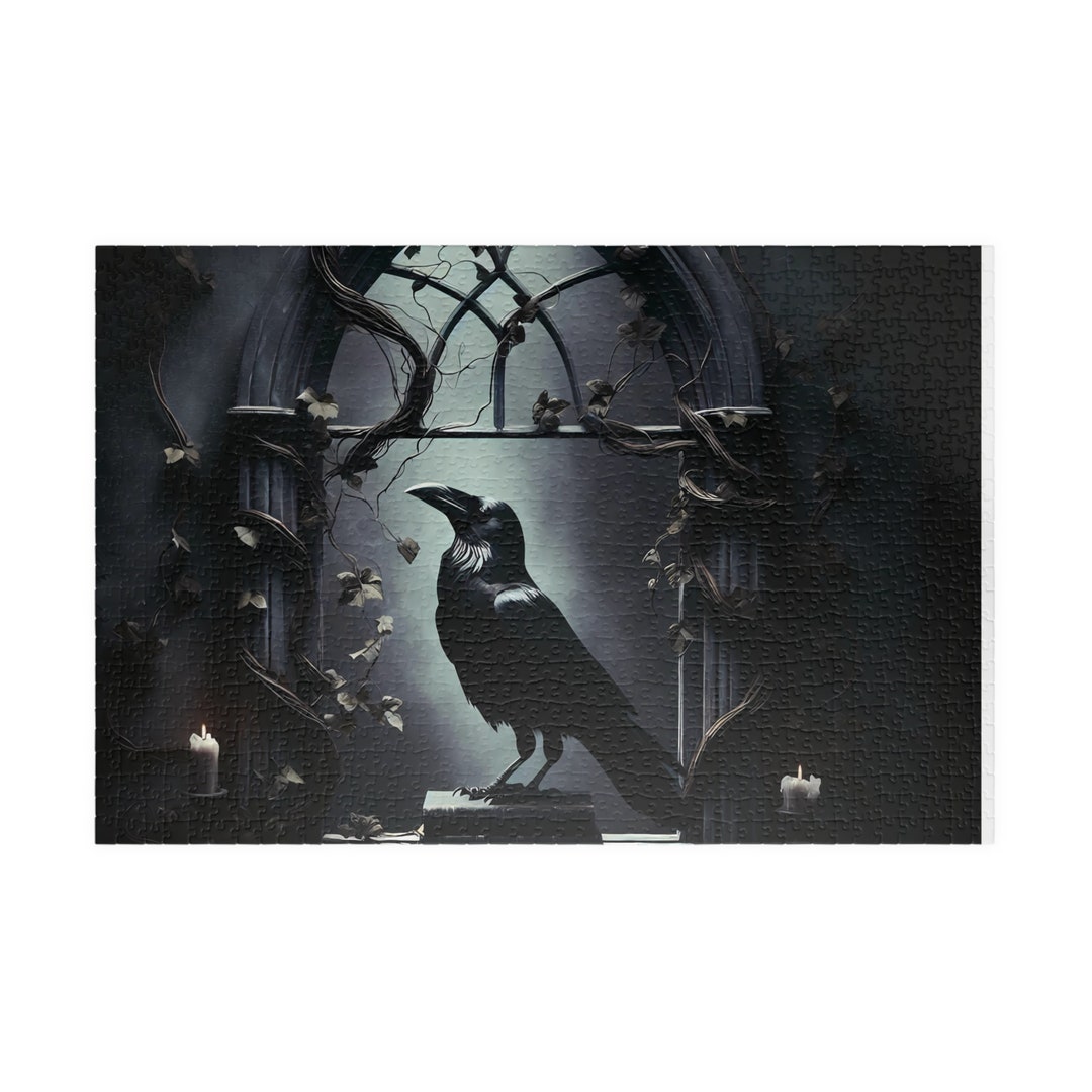 Puzzle 110, 252, 520, 1014-piece Raven Puzzle, Art Puzzle, Crow Puzzle ...