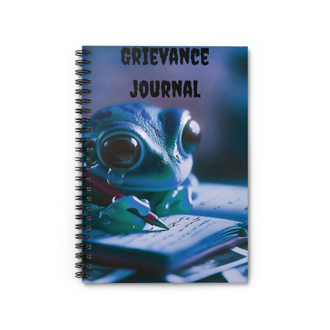 Spiral Notebook Ruled Line Frog Anger Journal Venting Journal Anti ...
