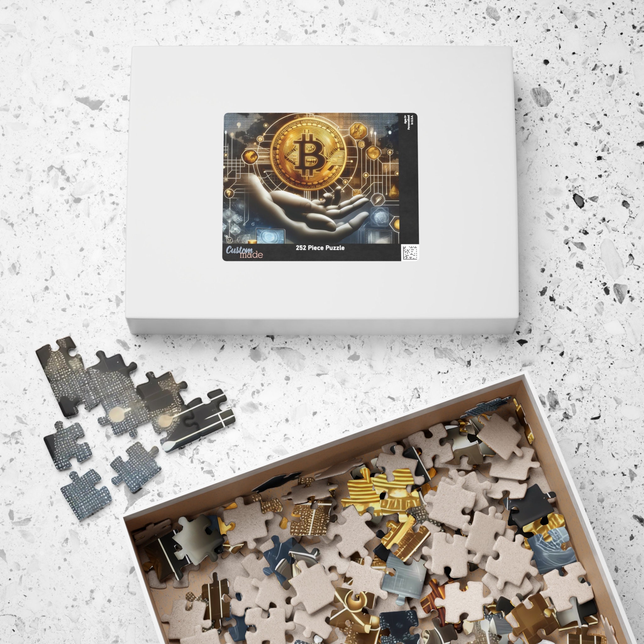 Puzzle 110, 252, 520, 1014-piece Bitcoin Puzzle ETH Puzzle Bitcoin Logo ...