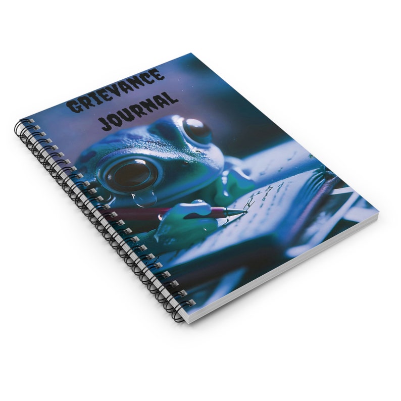 Spiral Notebook Ruled Line Frog Anger Journal Venting Journal Anti ...