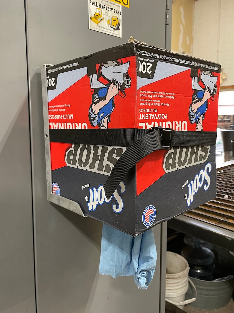 Magnetic Shop Towel Dispenser Ragrack - Etsy