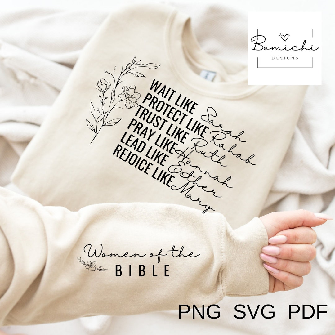 Women of the Bible Svg Png, Boho Christian Svg, Motivational Svg, Bible ...