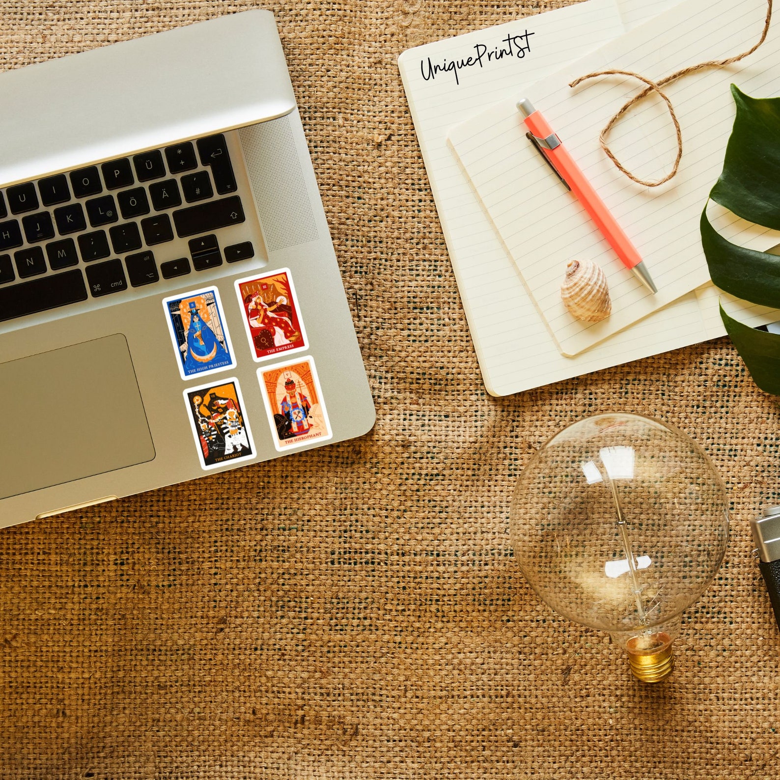 70 Pcs Tarot Card Stickers Pack, Digital Tarot Stickers for Scrapbook ...