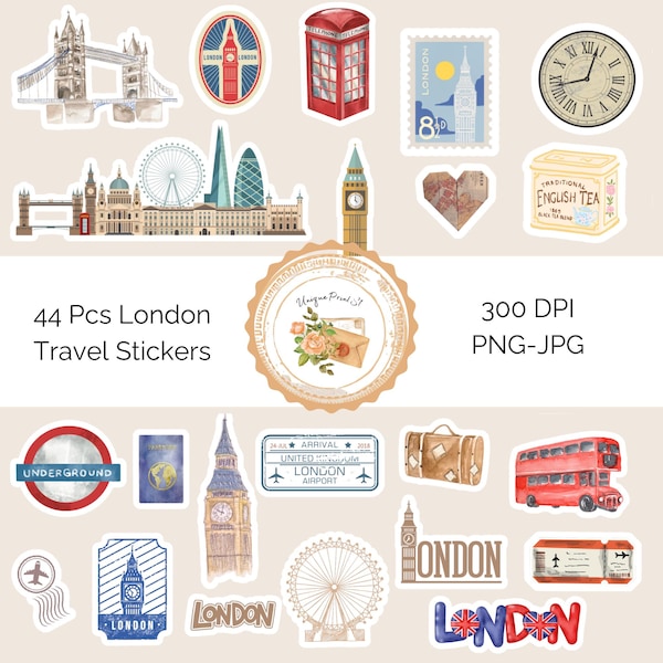 London Stickers - Etsy