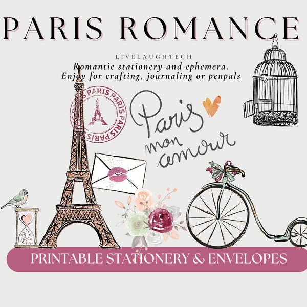 Paris Clip Art Set - Etsy