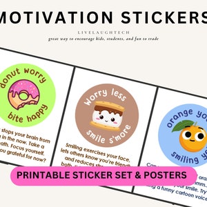 Printable Motivation Stickers and Poster Set of 9 | Teacher Tools ...