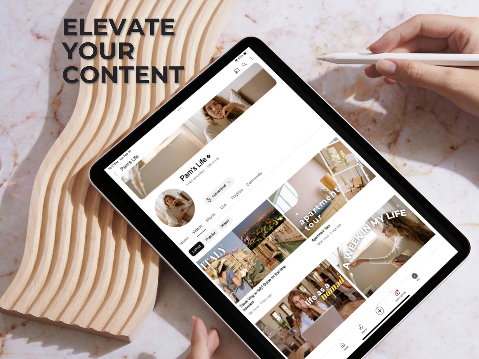 Youtube Influencer Vlogger Thumbnail Templates Kit | Animated Intro and ...