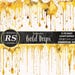 Gold Drip Clipart Bundle, Watercolor Paint Splash Overlays, Luxury Gold ...
