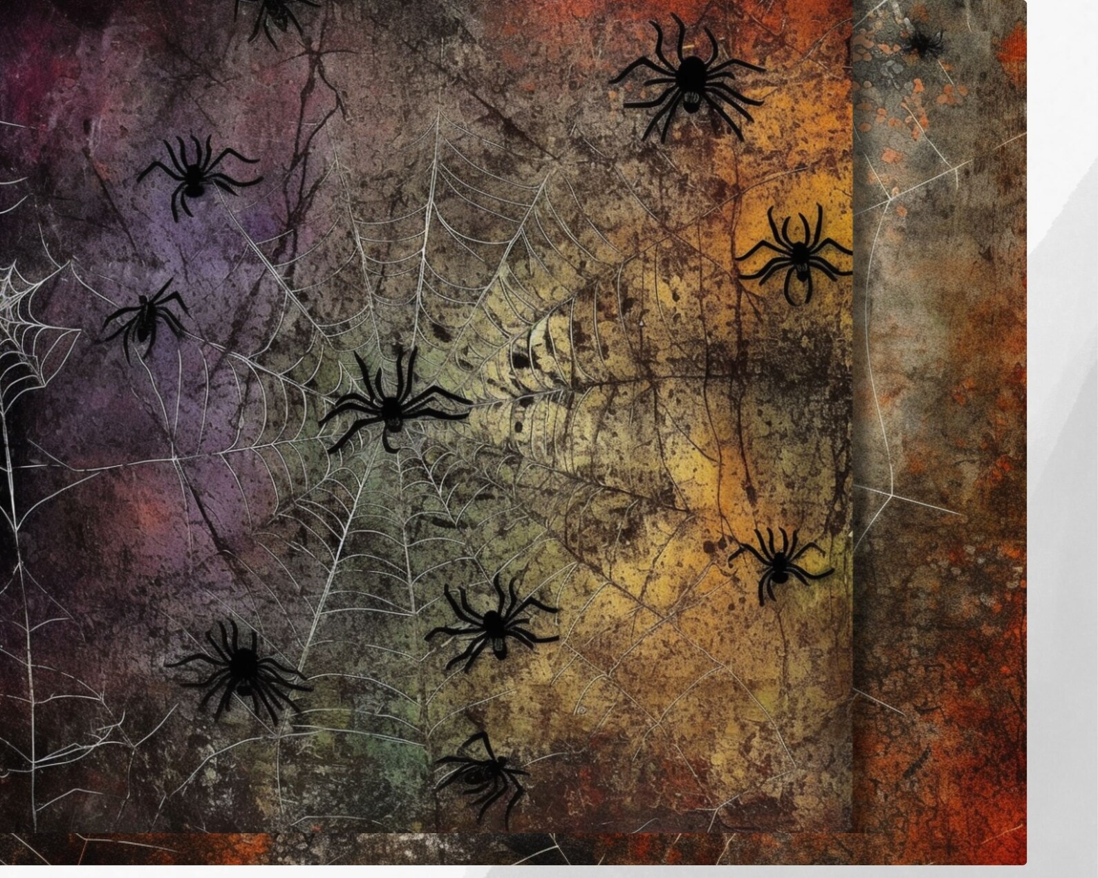 Cobweb Grunge Digital Paper, Printable Scrapbook Paper Halloween ...