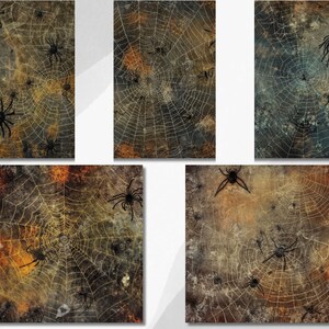 Cobweb Grunge Digital Paper, Printable Scrapbook Paper Halloween ...