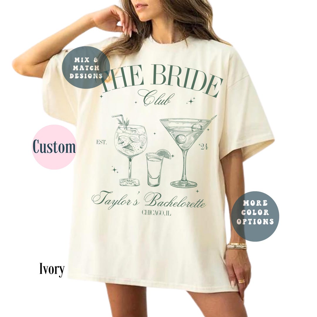 Personalized Bachelorette Shirt, Luxury Bachelorette Merch, Custom ...