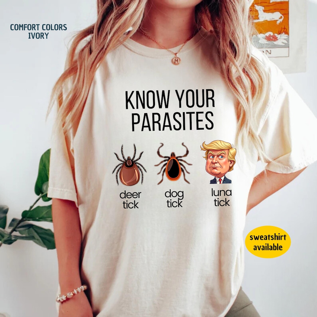 Know Your Parasites Shirt & Sweatshirt Funny Anti Trump Tee Sarcastic ...