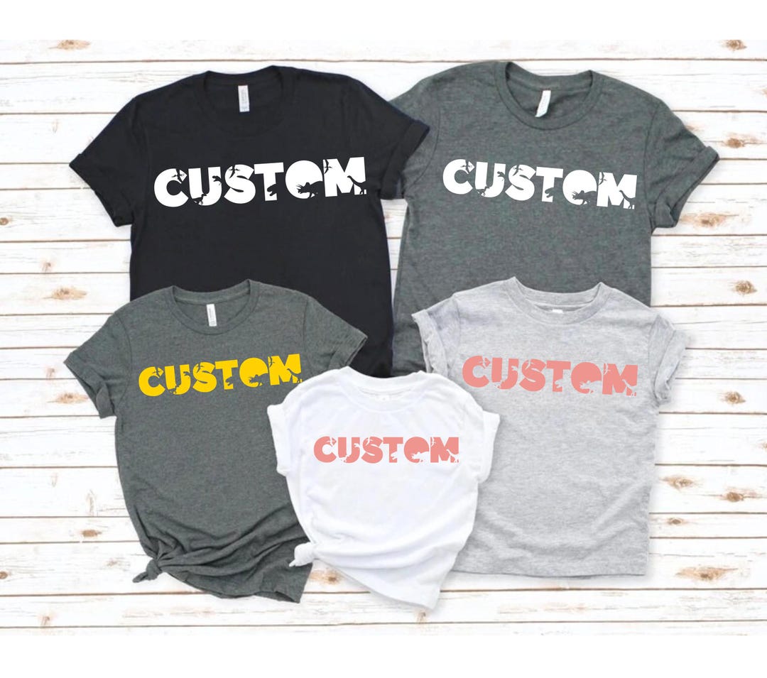 Personalized Custom Shirt, Custom Made Shirt, Unisex Custom Photo Shirt ...