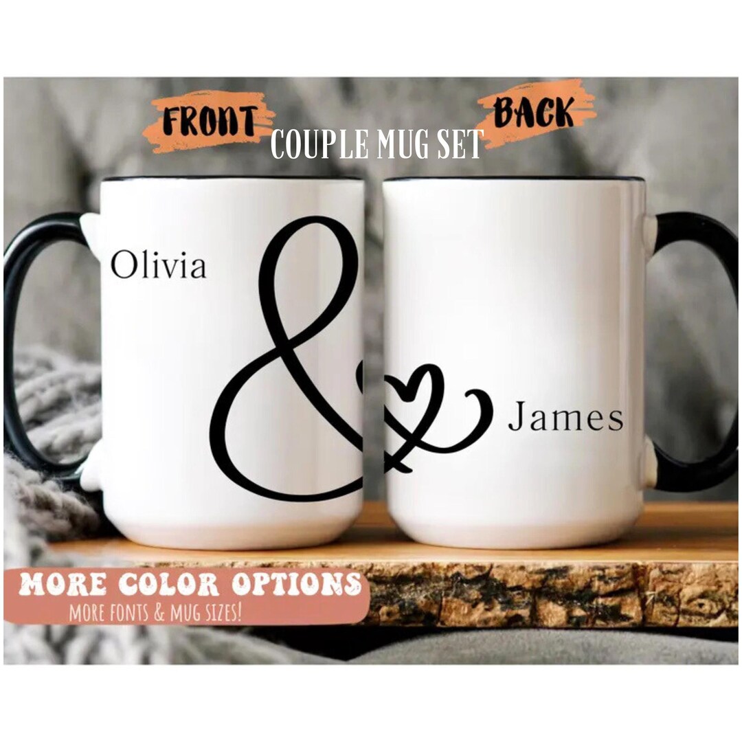 You & I Forever Personalized Mug | Couples Gift, Anniversary Mug Set ...