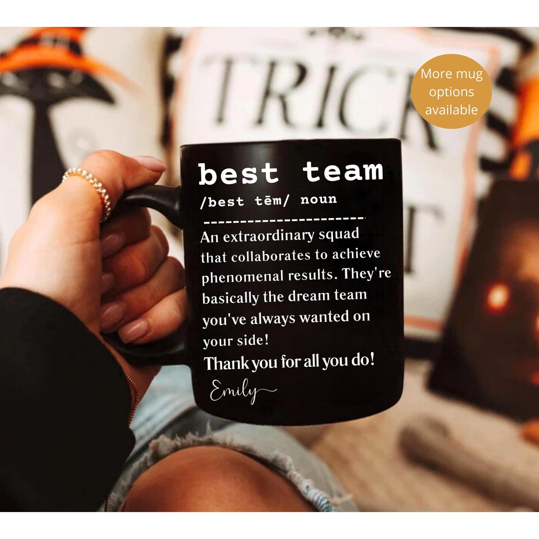 Team Coffee Mug: Funny Coworker Cup, Unique Office or Group Gift - Etsy