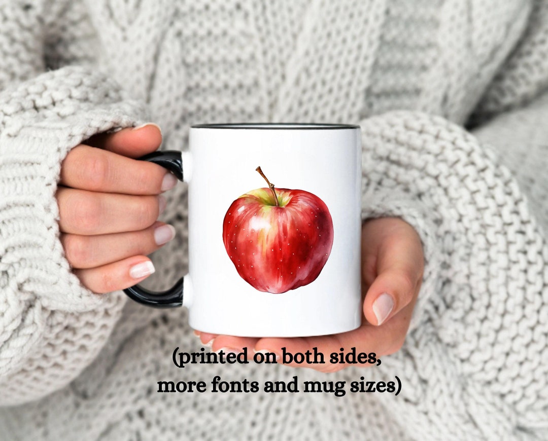 Apple Gift, Apple Mug, Apple Gift Idea, Apple Lover, Apple Coffee Mug ...