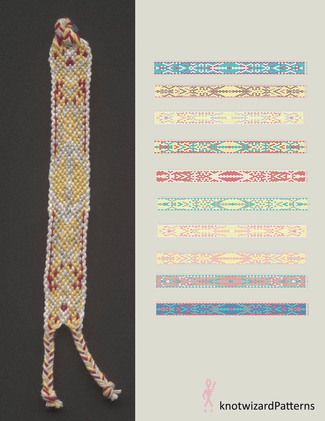 10 Friendship Bracelet Patterns for Men and Women - Digital Download - Etsy