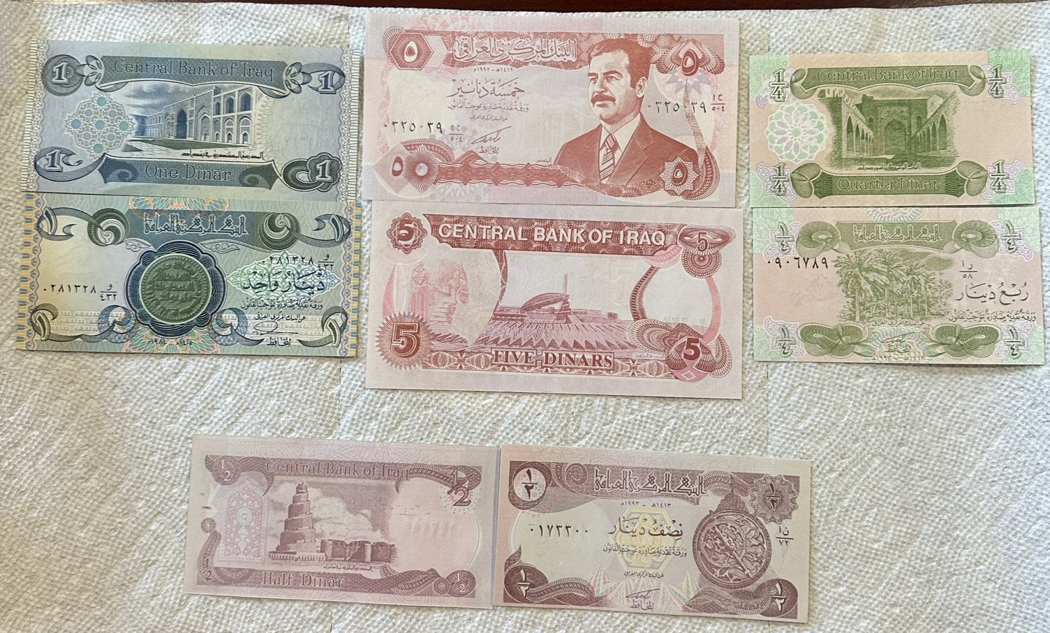 Uncirculated Lot of 10 Different Foreign Paper Money Banknotes ...