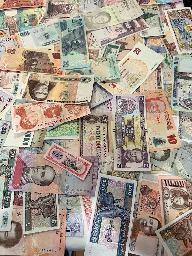 Uncirculated Lot of 10 Different Foreign Paper Money Banknotes ...