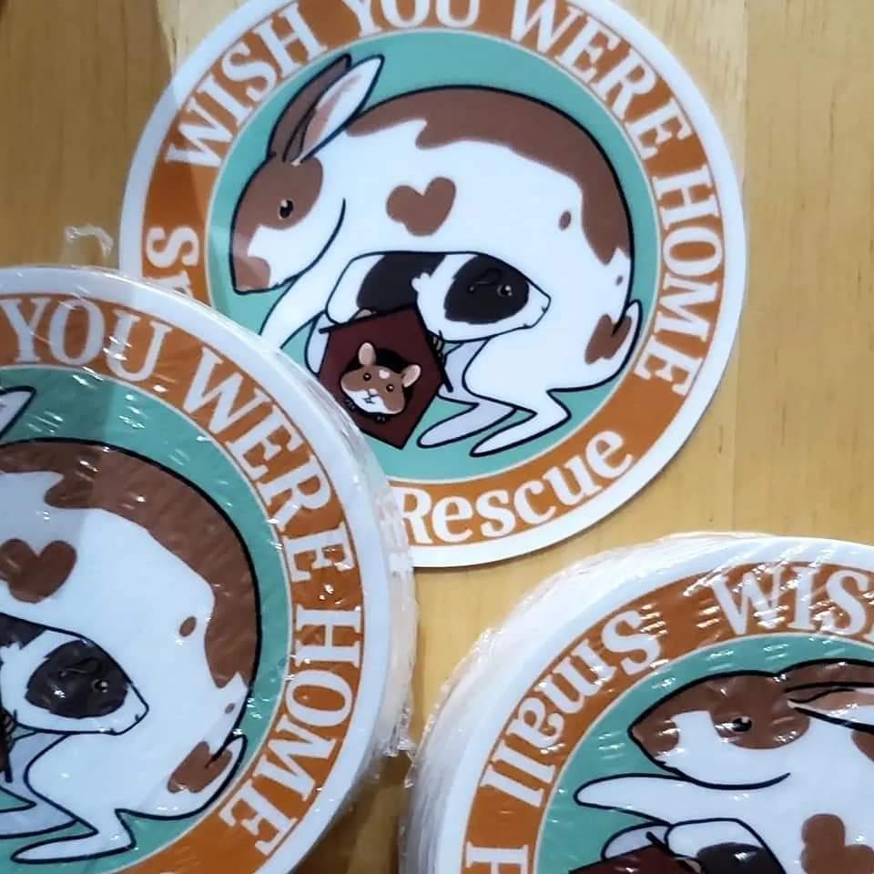Round Sticker Animal Rescue Logo Sticker Vinyl Decal - Etsy