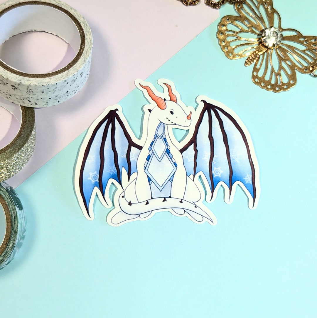 Snowman Dragon Stickers | Waterproof Vinyl Dragon Die-cut Sticker ...