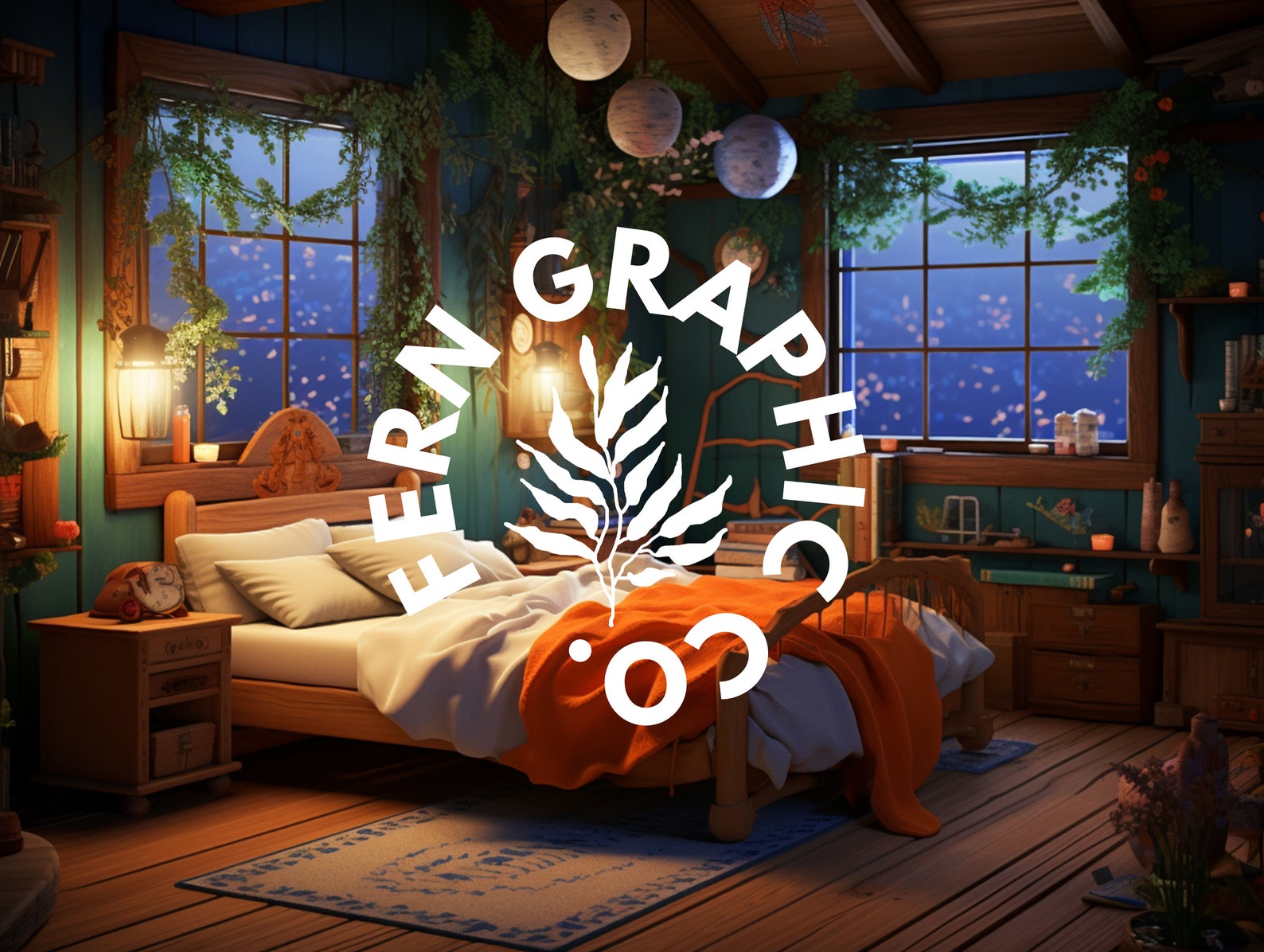 Cozy Bedroom Virtual Background | 3 Zoom Virtual Backgrounds | Backdrop ...