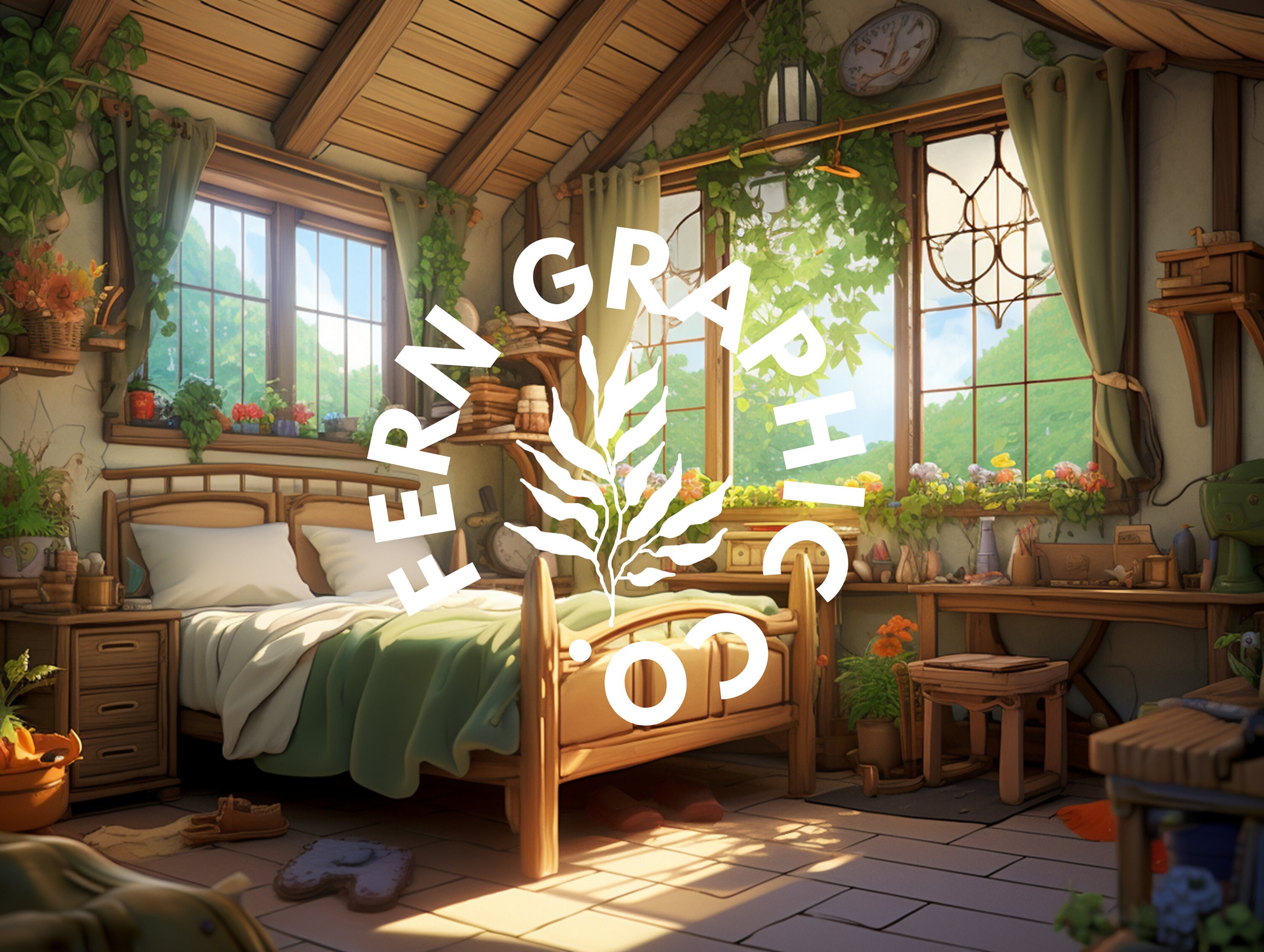 Cozy Bedroom Virtual Background | 3 Zoom Virtual Backgrounds | Backdrop ...