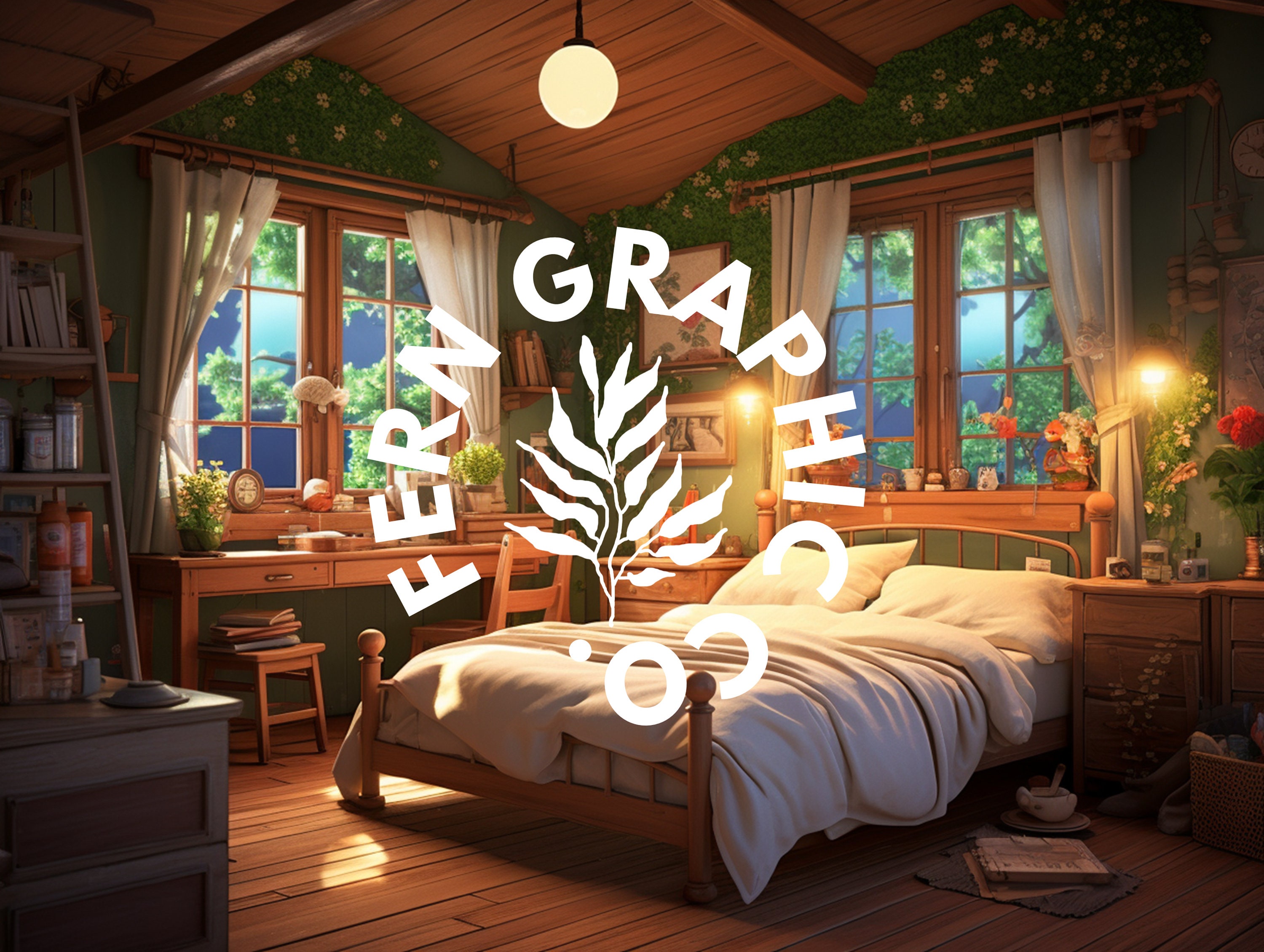 Cozy Bedroom Virtual Background | 3 Zoom Virtual Backgrounds | Backdrop ...