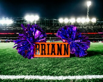 Personalized Custom Spirit Cheer Stick Sign | Football | Basketball ...