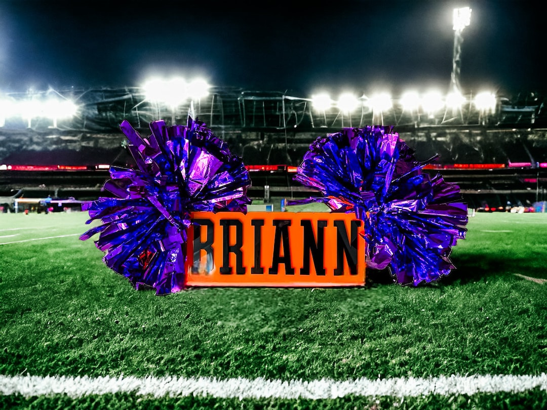 Personalized Custom Spirit Cheer Stick Sign | Football | Basketball ...