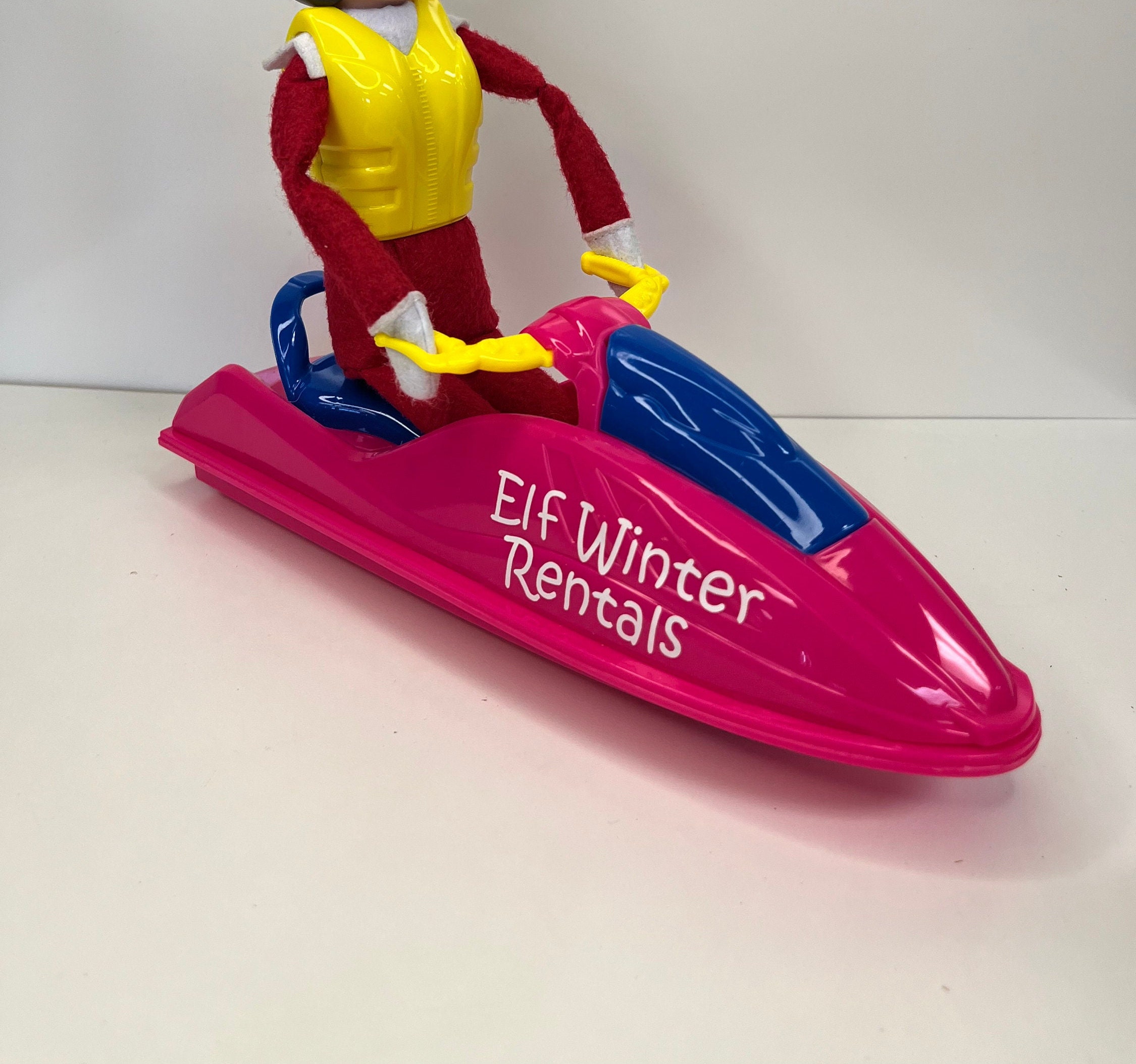 Elf Jet Ski & Life Jacket Elf Size Prop Doll Accessories Winter Jet Ski ...