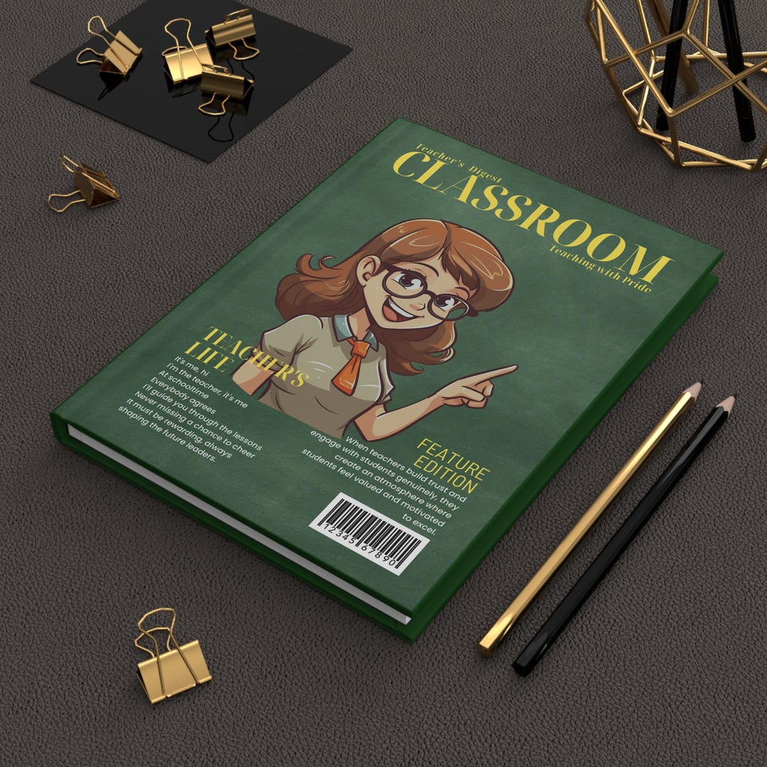 Teacher Appreciation Journal Notebook: A Magazine Theme Design Journal ...