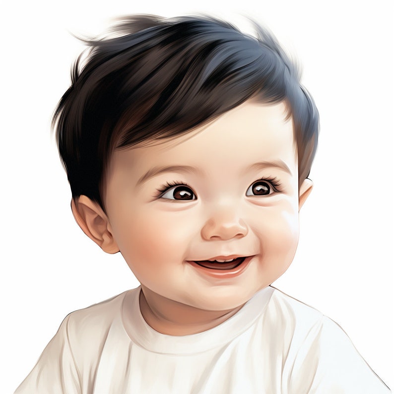 Baby Smile Clipart High Quality Digital Download Wall Paper Craft ...