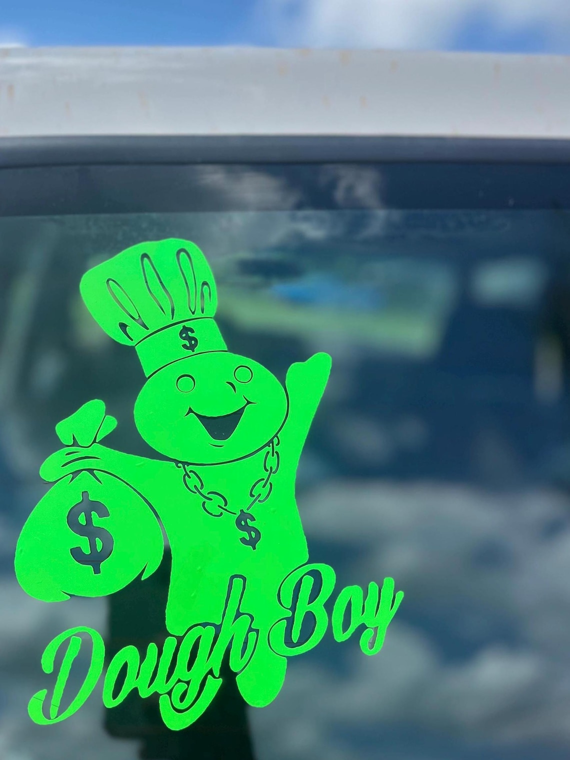 Doughboy With Money Bag Car Decal - Character Design for Vehicle ...