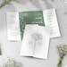 Elegant Hand Drawn Flower Gatefold Wedding Invitation, Folding Invite ...