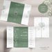 Elegant Hand Drawn Flower Gatefold Wedding Invitation, Folding Invite ...