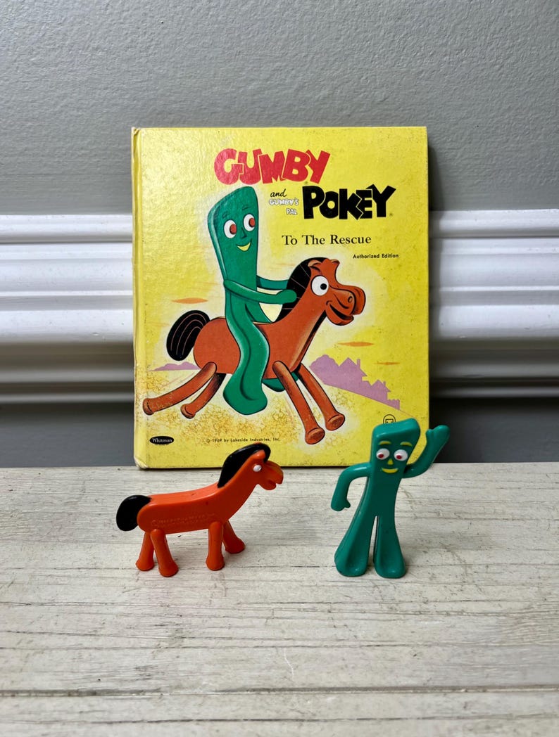 Gumby & Pokey 1969 Book With Two 1969 Plastic Figurines - Etsy