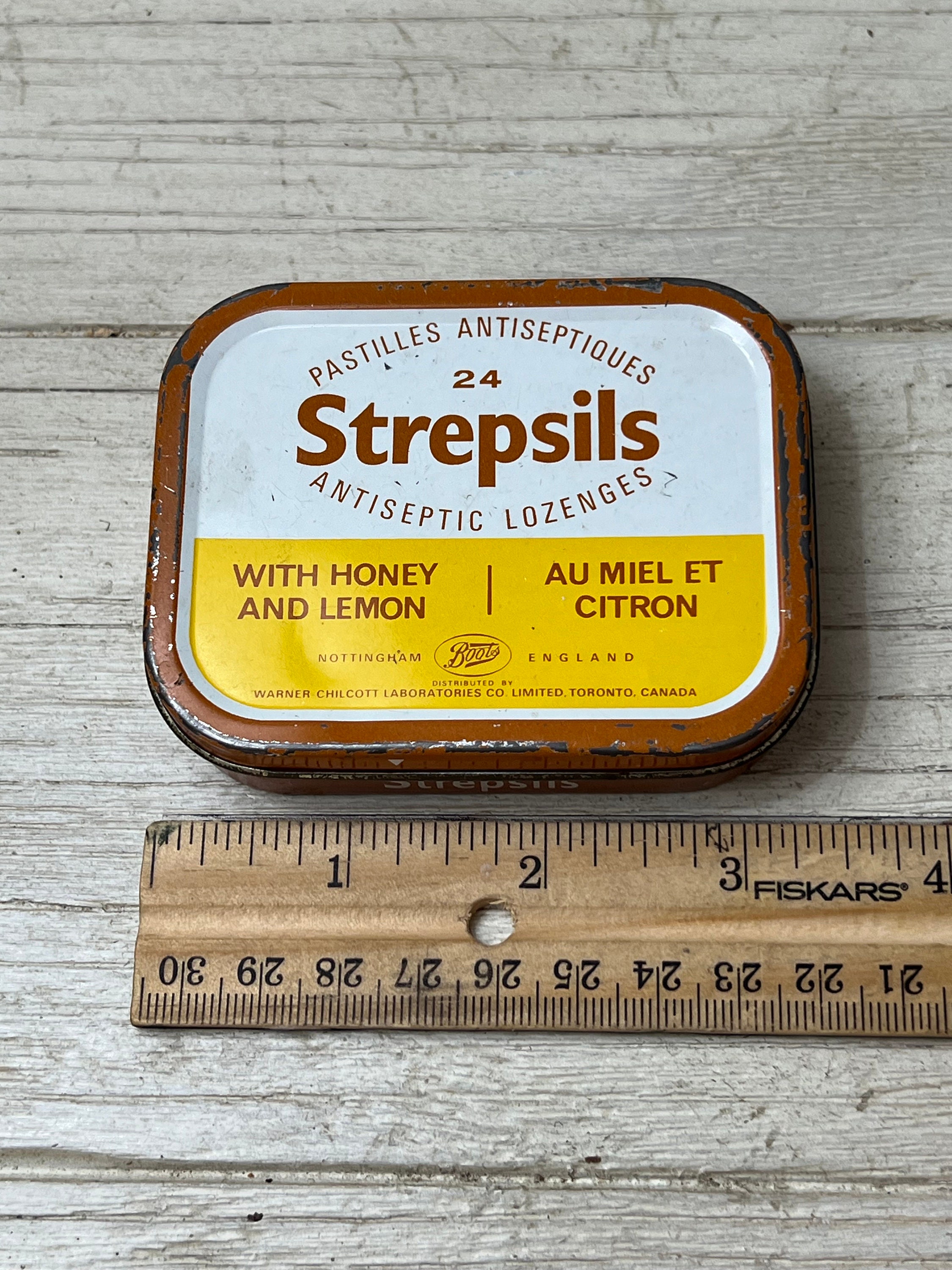 Strepsils Lozenges Metal Tin - Vintage - Etsy