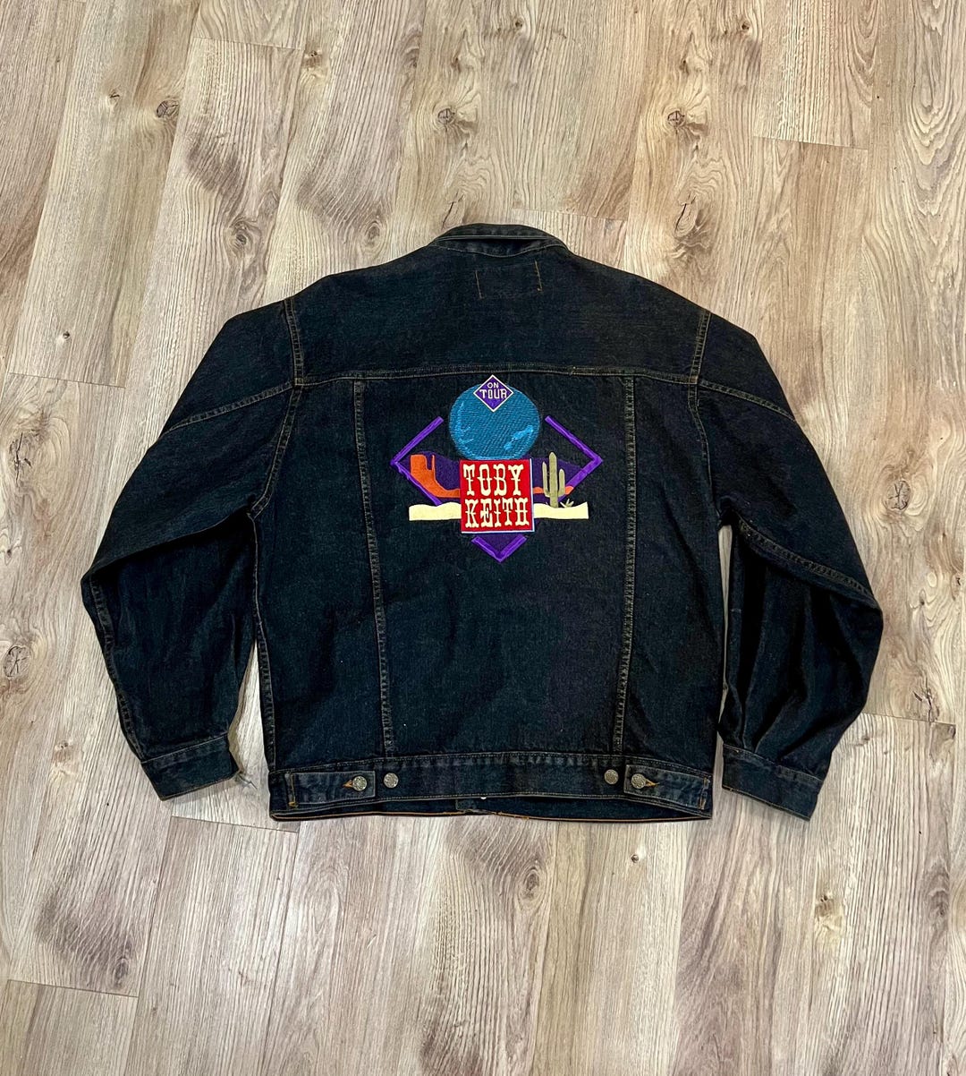 Toby Keith Embroidered Woman’s Denim Tour Jacket - Vintage - Etsy