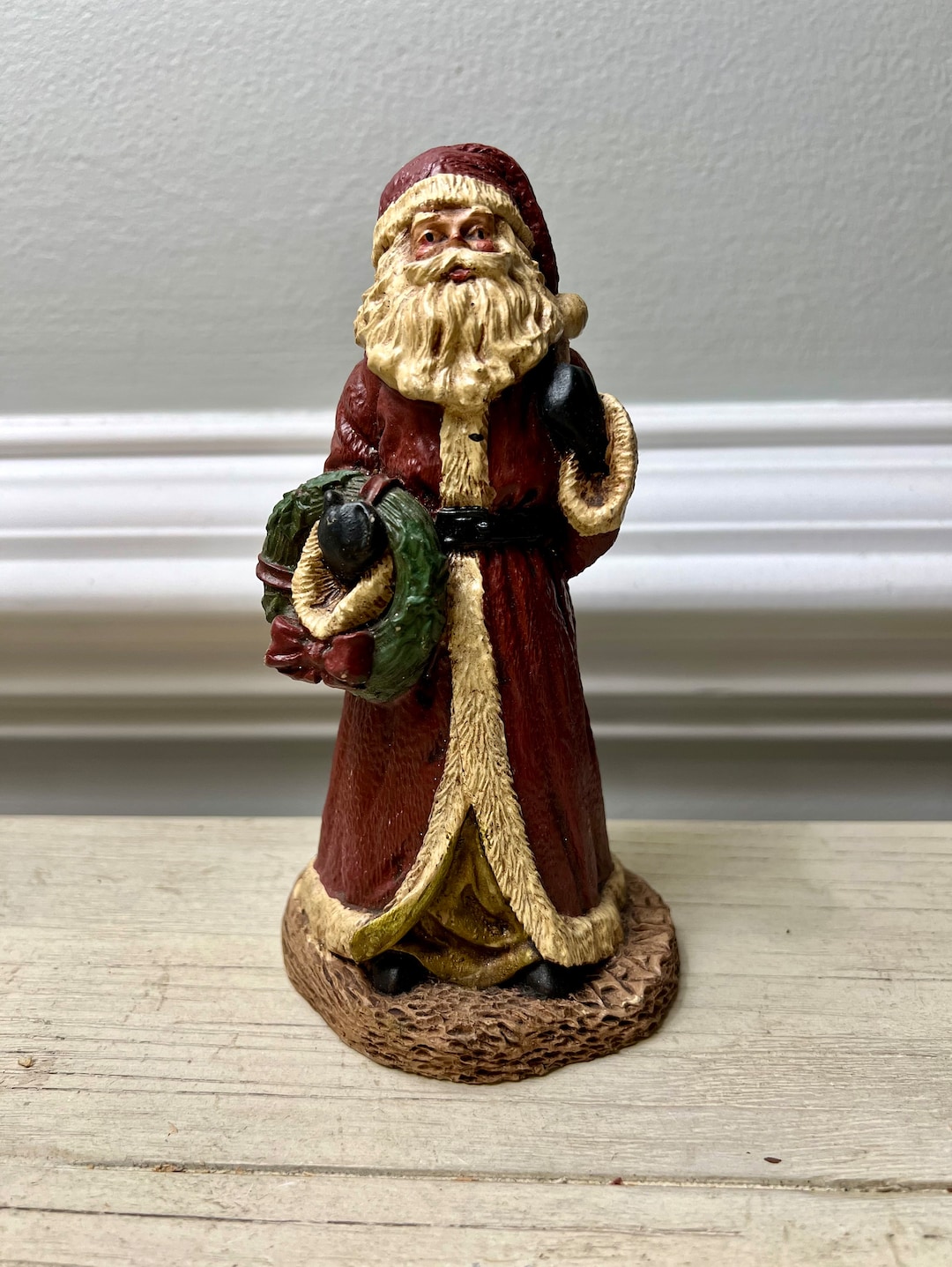 Pecan-resin Santa Vintage 1991 Made in France - Etsy