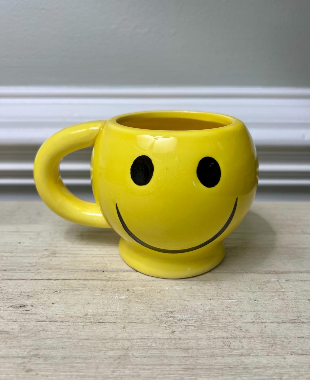 Smiley Face - 12 Oz. Ceramic Mug - Vintage 1990’s - Etsy